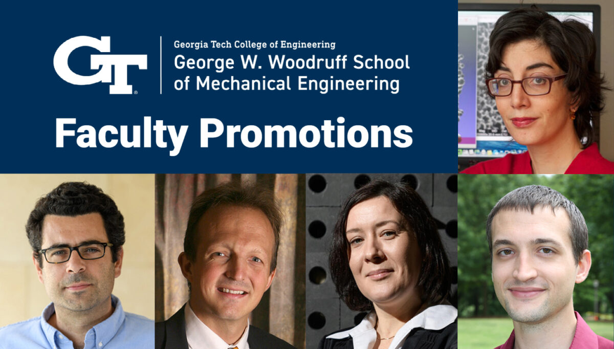 Five Woodruff School Faculty Awarded Promotions | George W. Woodruff School of Mechanical ...